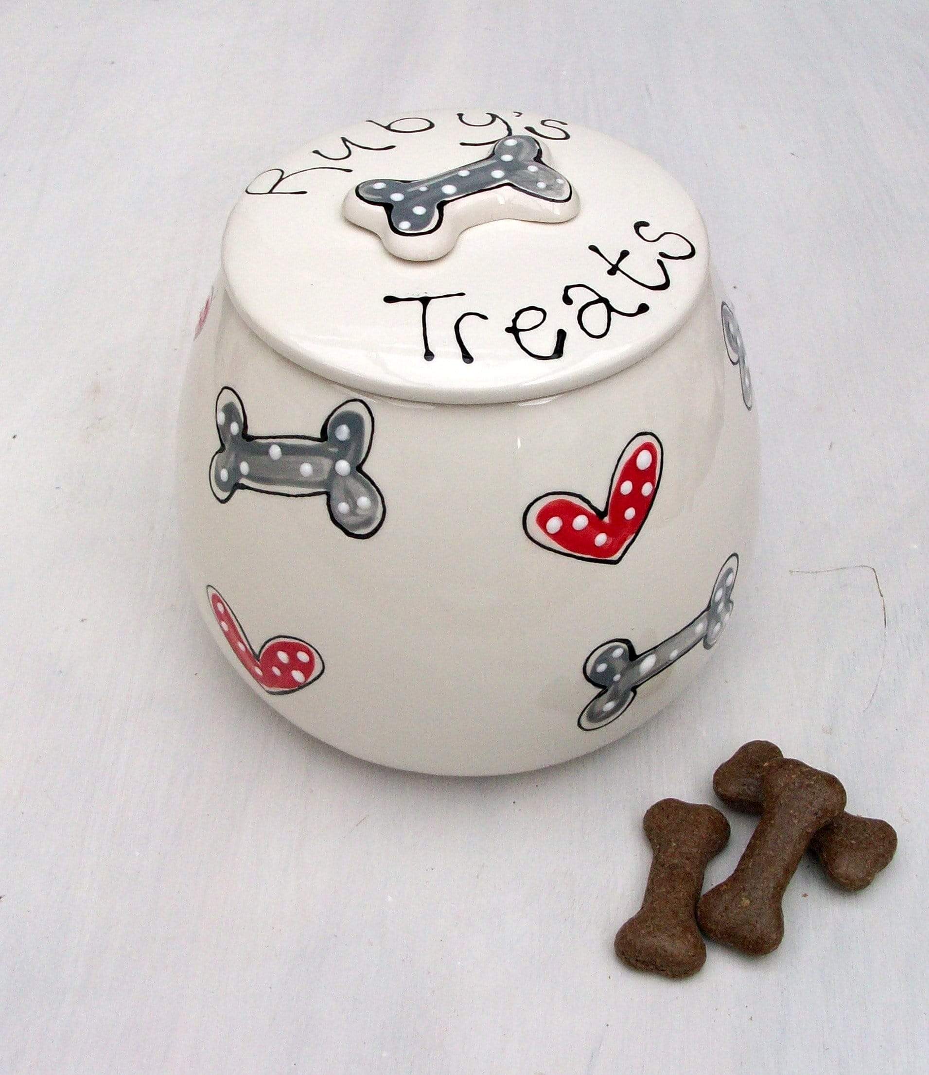 Personalised Dog Treat Jar in a Variety of Designs – In Your Dog House ...