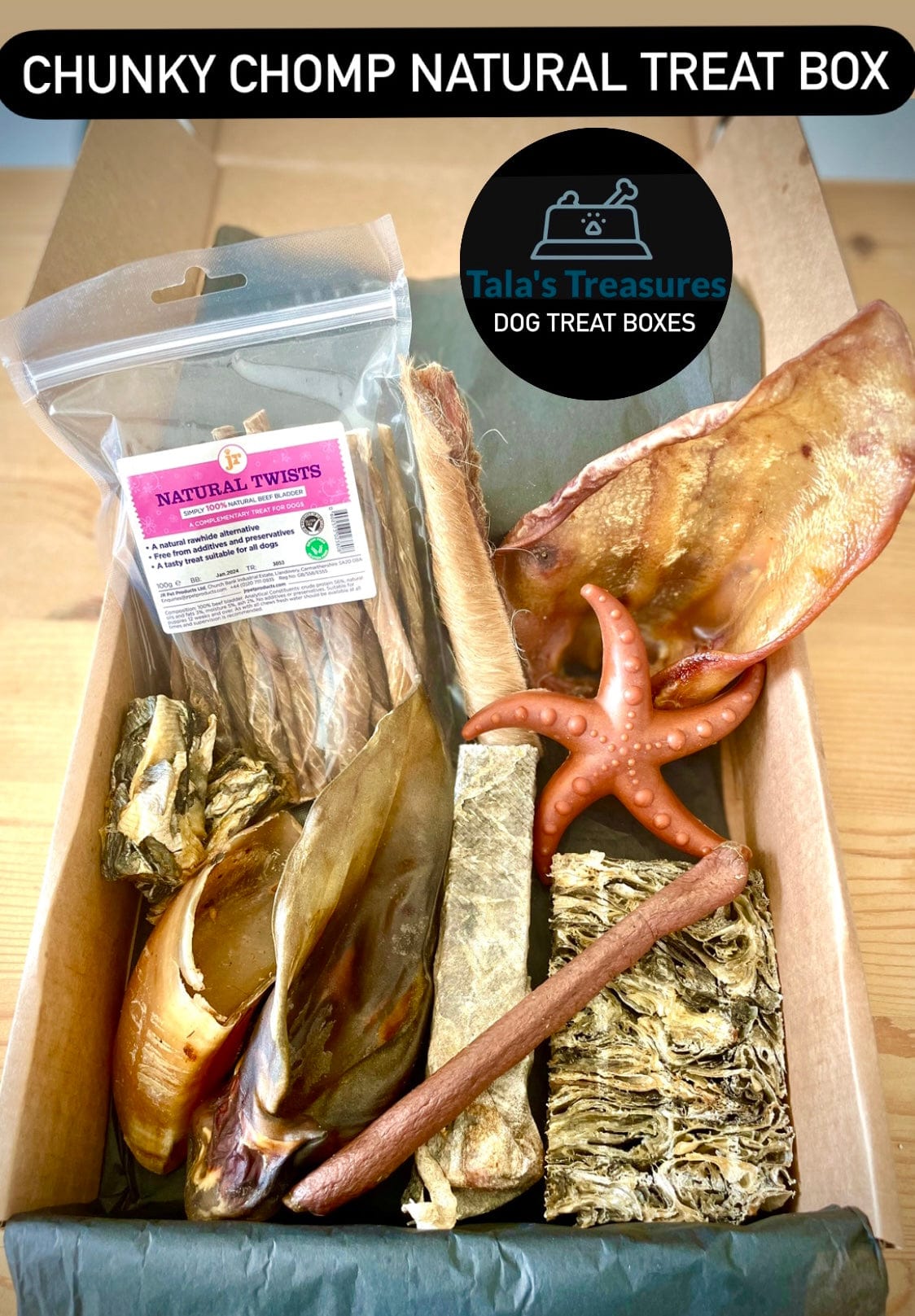 Chunky Chomp Natural Dog Treat Box – In Your Dog House Gifts