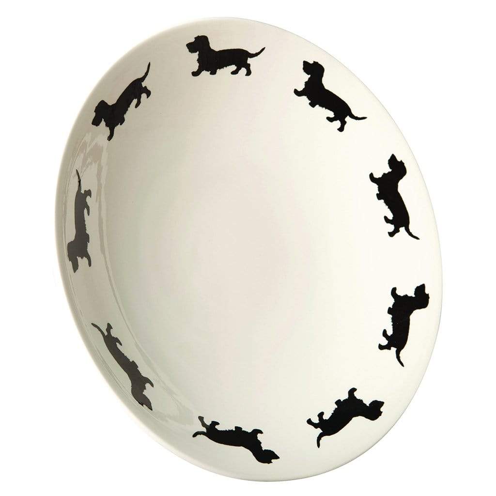 Dachshund themed Large Shallow Bowl Wired Haired Daxi – In Your Dog ...