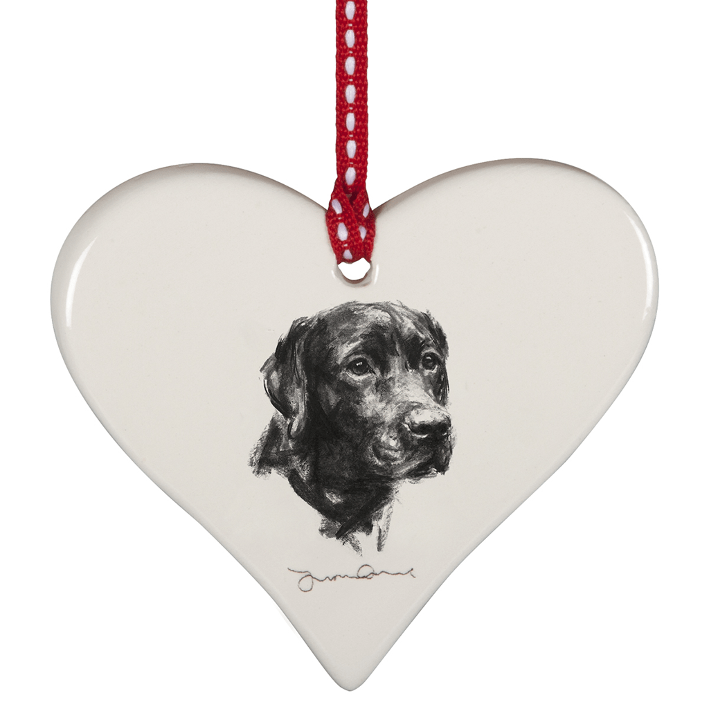 Black Labrador Ceramic Hanging Heart – In Your Dog House Gifts